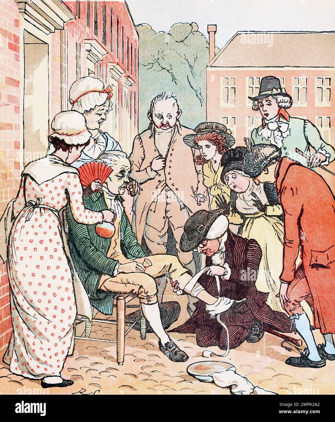 Mad Dog a poem by Oliver Goldsmith illustrated by Randolph Caldecott ...