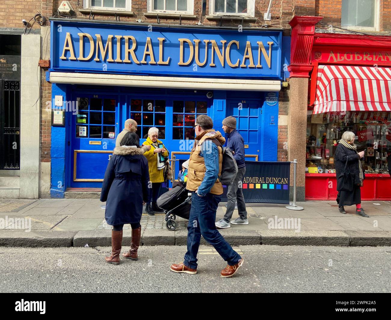 the admiral duncan pub on old compton street soho W1 london england UK ...