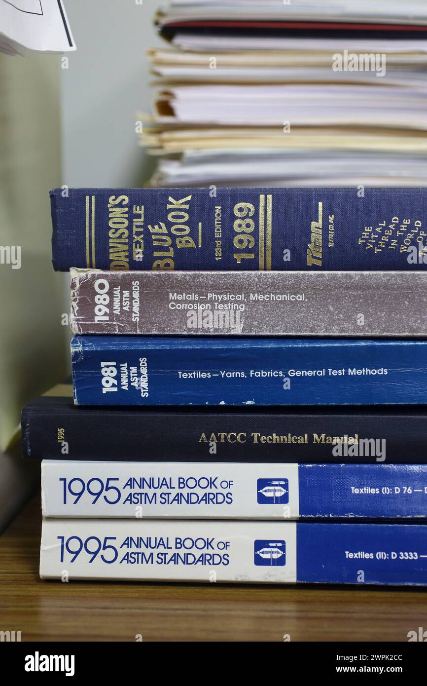books of astm standards Stock Photo - Alamy