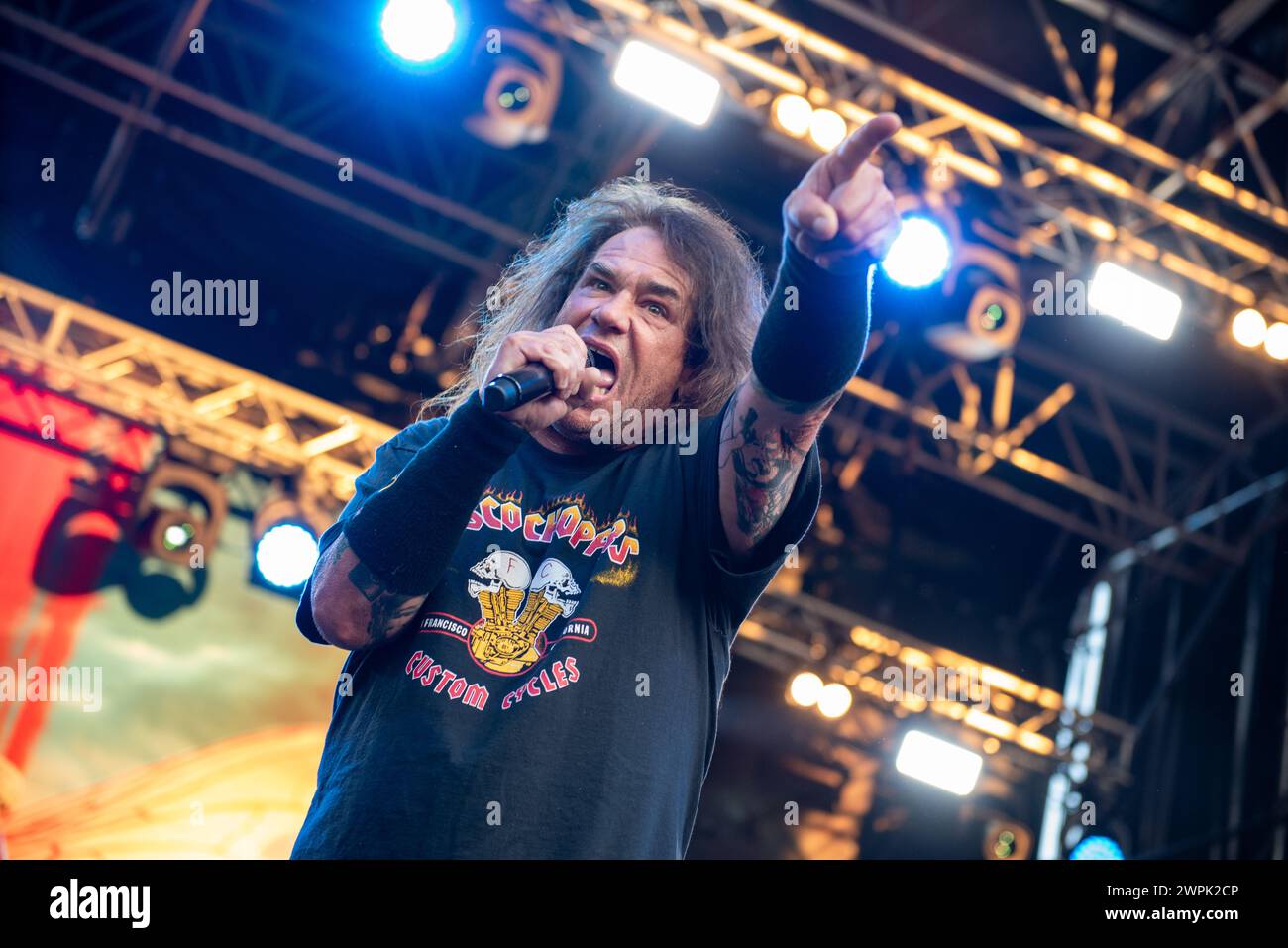 July 17, 2022: Steve "Zetro" Souza - Exodus play a concert at the ...