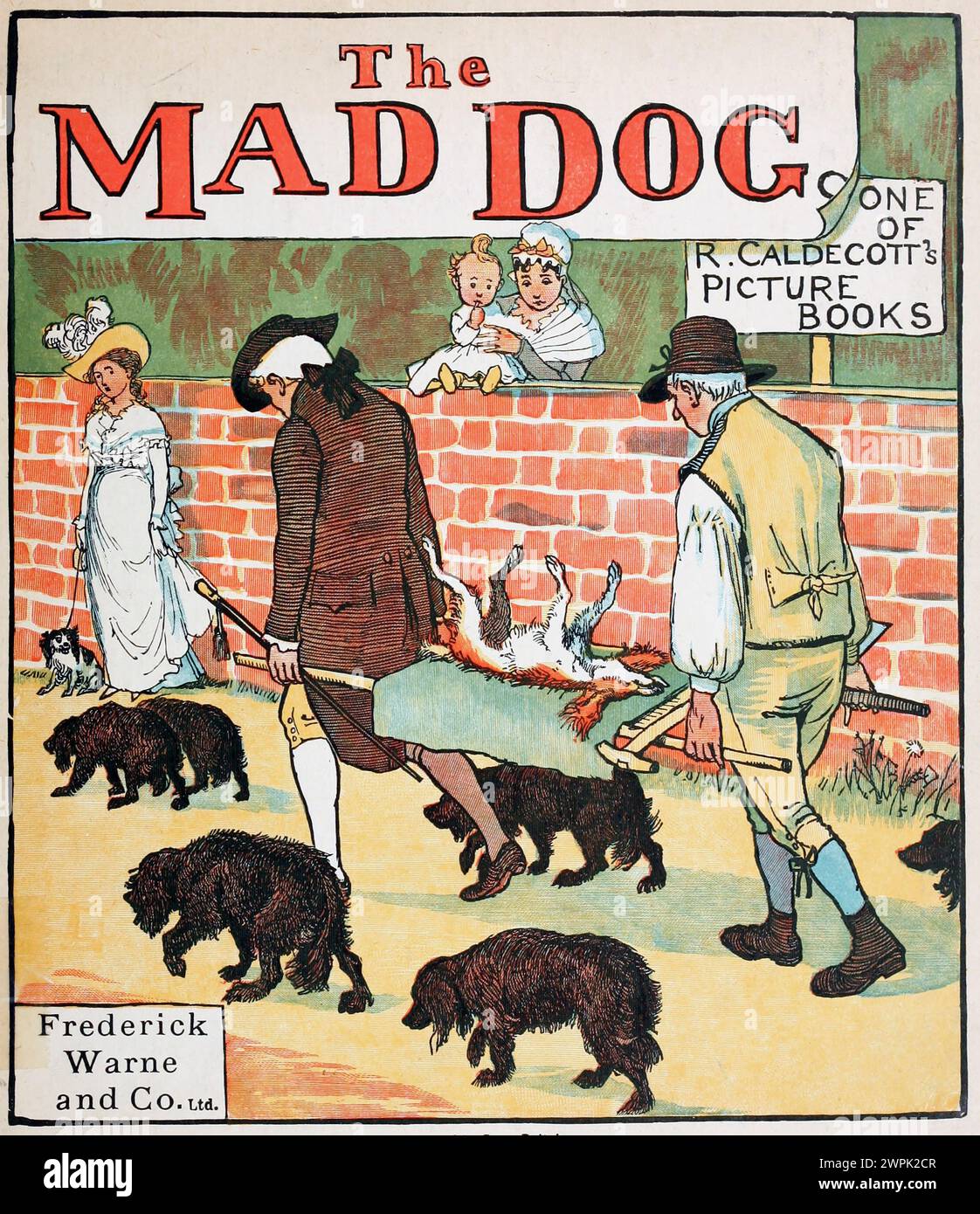 front cover Mad Dog a poem by Oliver Goldsmith illustrated by Randolph ...