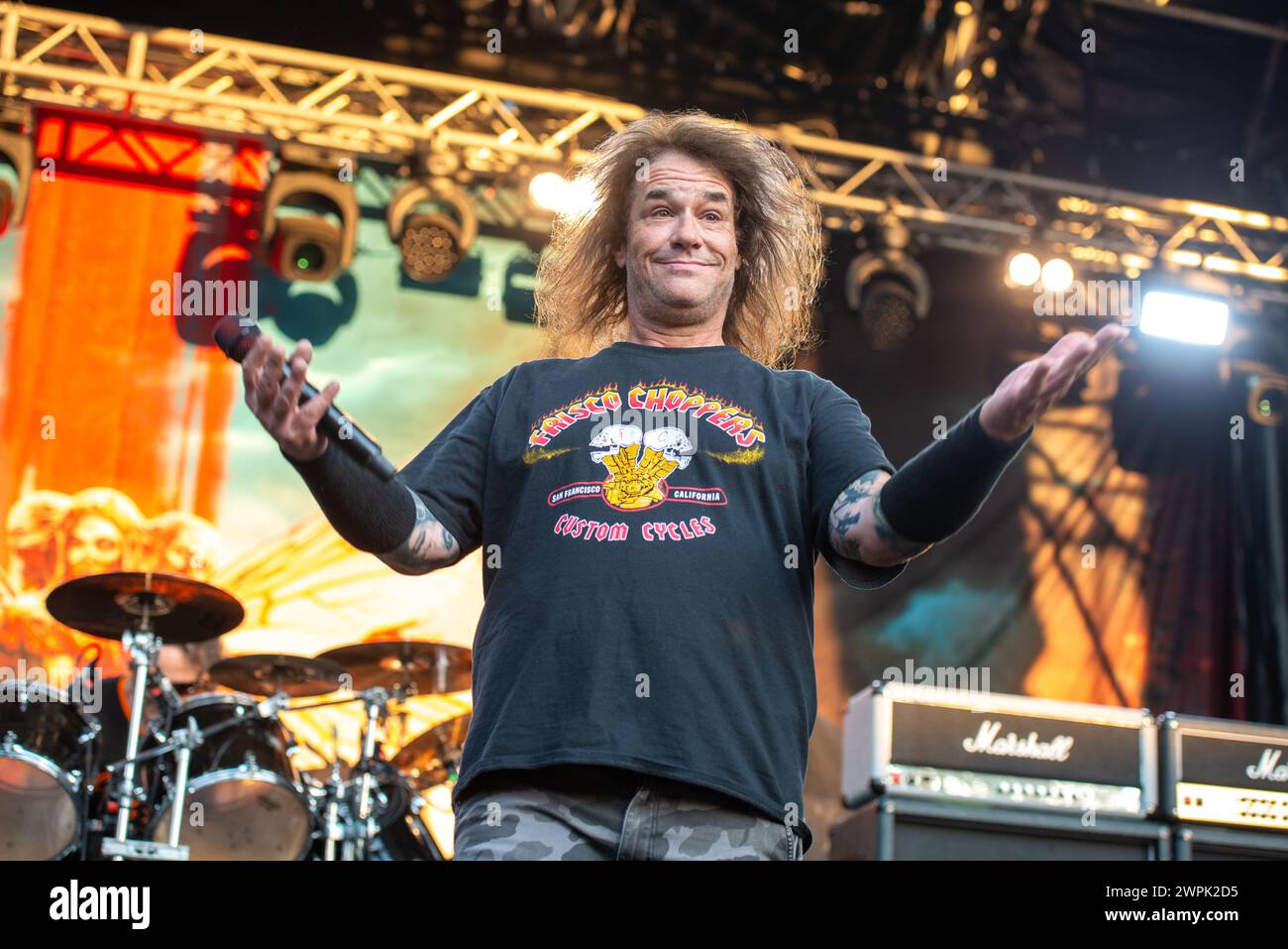 July 17, 2022: Steve "Zetro" Souza - Exodus play a concert at the ...