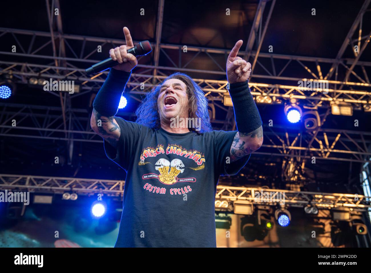 July 17, 2022: Steve "Zetro" Souza - Exodus play a concert at the ...