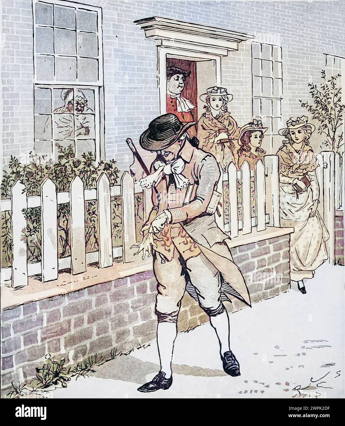 Mad Dog a poem by Oliver Goldsmith illustrated by Randolph Caldecott ...