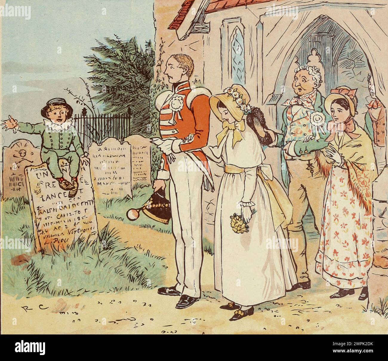 The fox jumps over the parson's gate by Randolph Caldecott Stock Photo ...