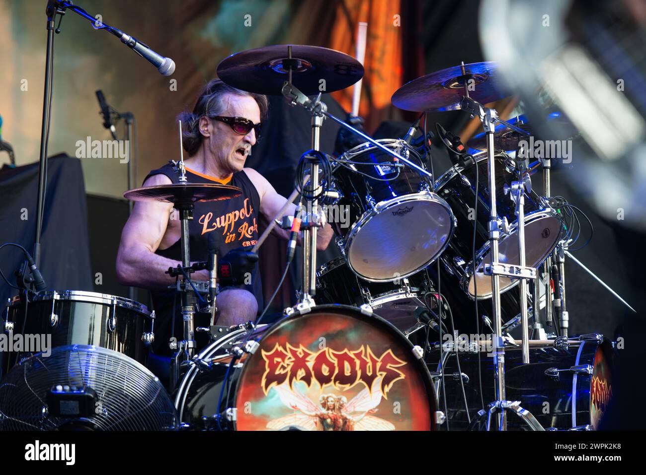 July 17, 2022: Tom Hunting - Exodus play a concert at the Luppolo In ...