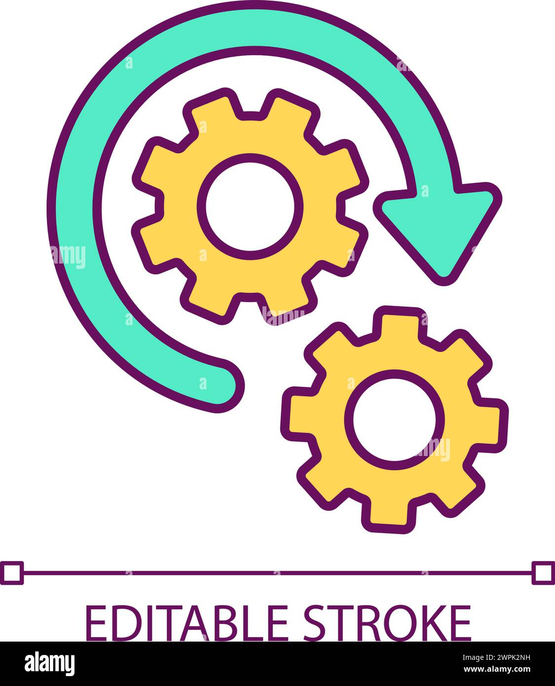 Goods production mechanisms RGB color icon Stock Vector Image & Art - Alamy