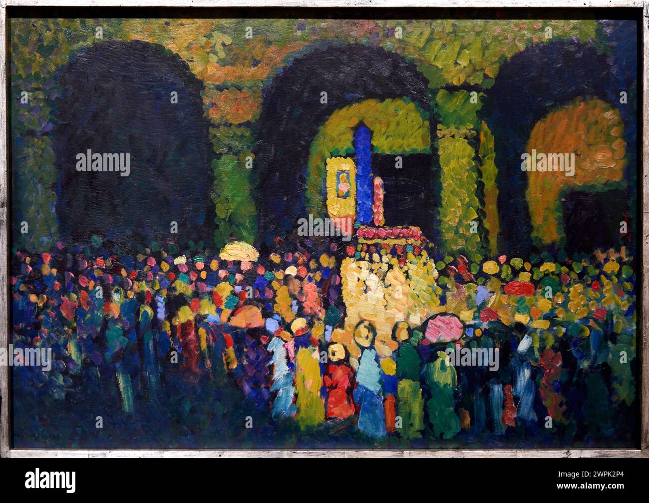 Wassily Kandinsky, (1866-1944), The Ludwigskirche in Munich, 1908 Stock ...