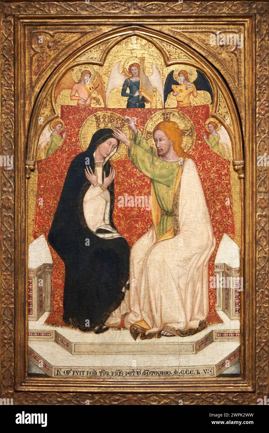 Maestro de 1355 (Activo hacia 1325-1375), The Coronation of the Virgin ...