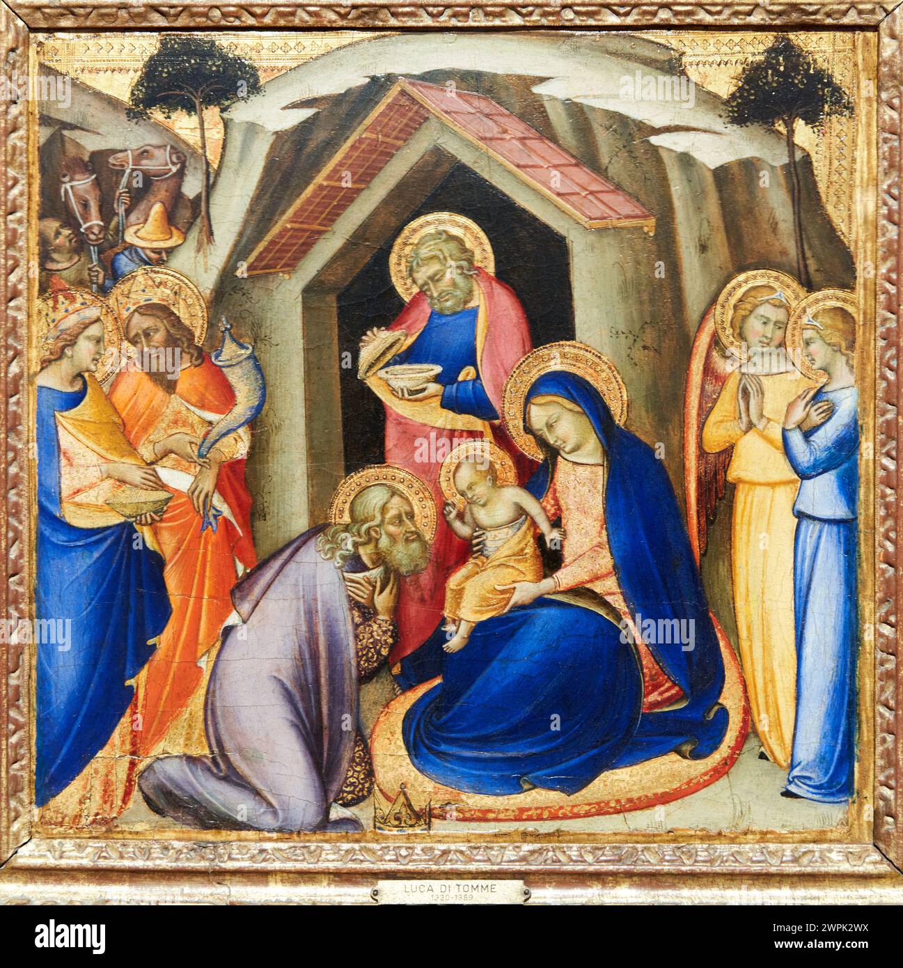 "The Adoration of the Magi", 1360-1365, Luca di Tommè, Thyssen ...