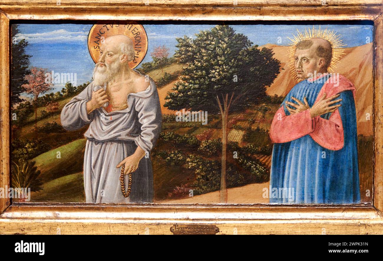 Saint jerome and the blessed bartolo buompedoni of san gimignano hi-res stock photography and ...
