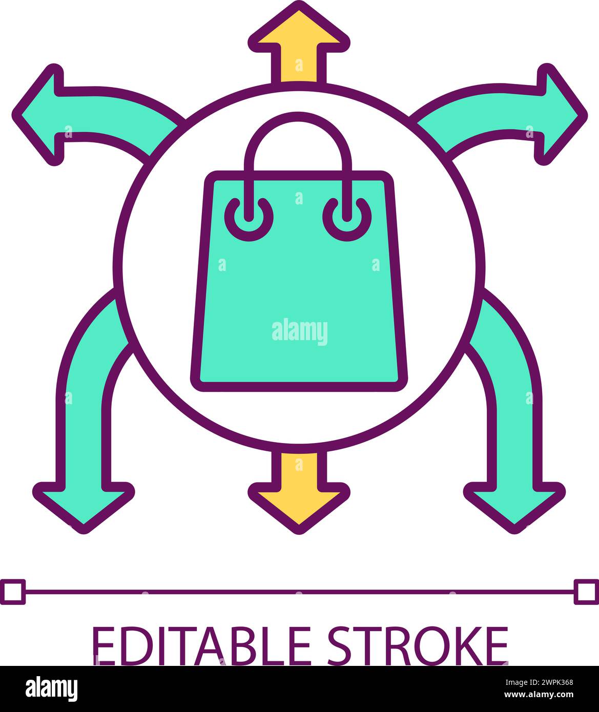 Multiple needs product RGB color icon Stock Vector Image & Art - Alamy