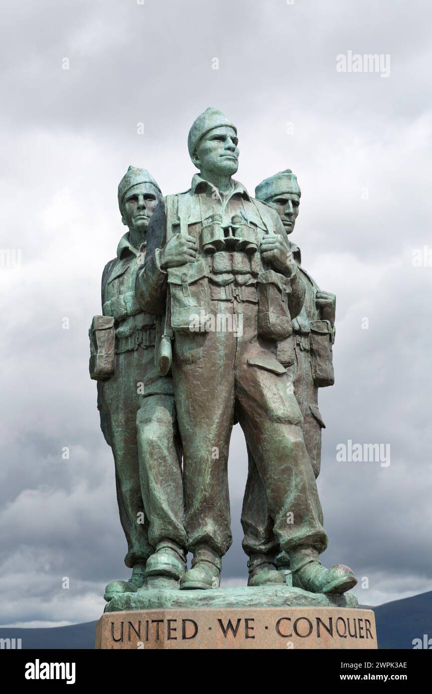 UK, Scotland, The Commando Memorial is a monument in Lochaber, Scotland ...
