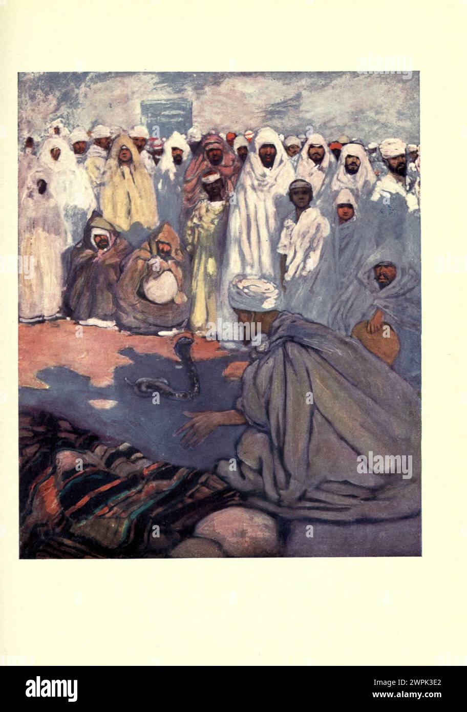 The Snake Charmer Morocco Painted by A. S. (Archibald Stevenson ...