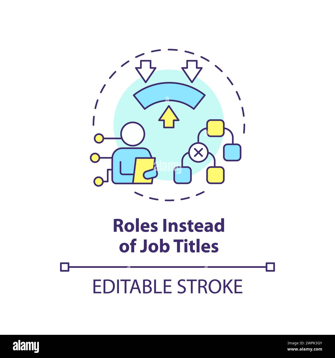 Assuming multiple roles multi color concept icon Stock Vector Image ... Assuming multiple roles multi color concept icon Stock Vector Image ...