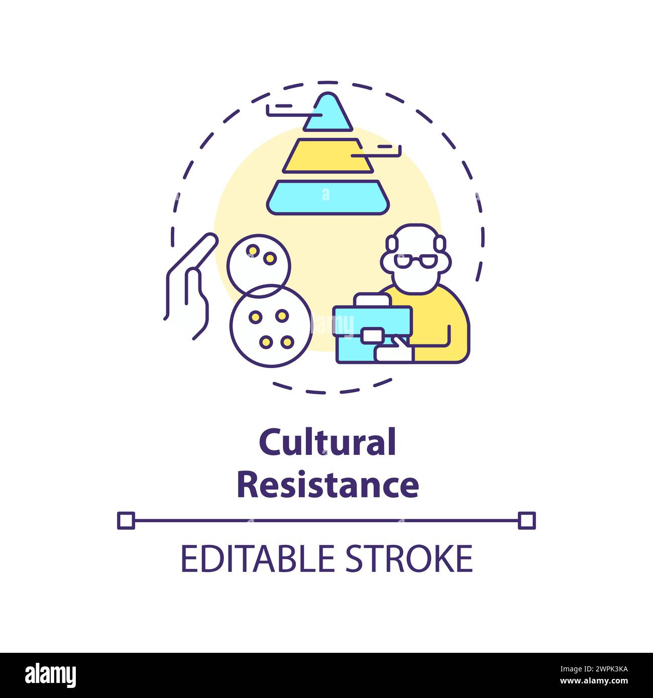 Cultural resistance multi color concept icon Stock Vector Image & Art - Alamy