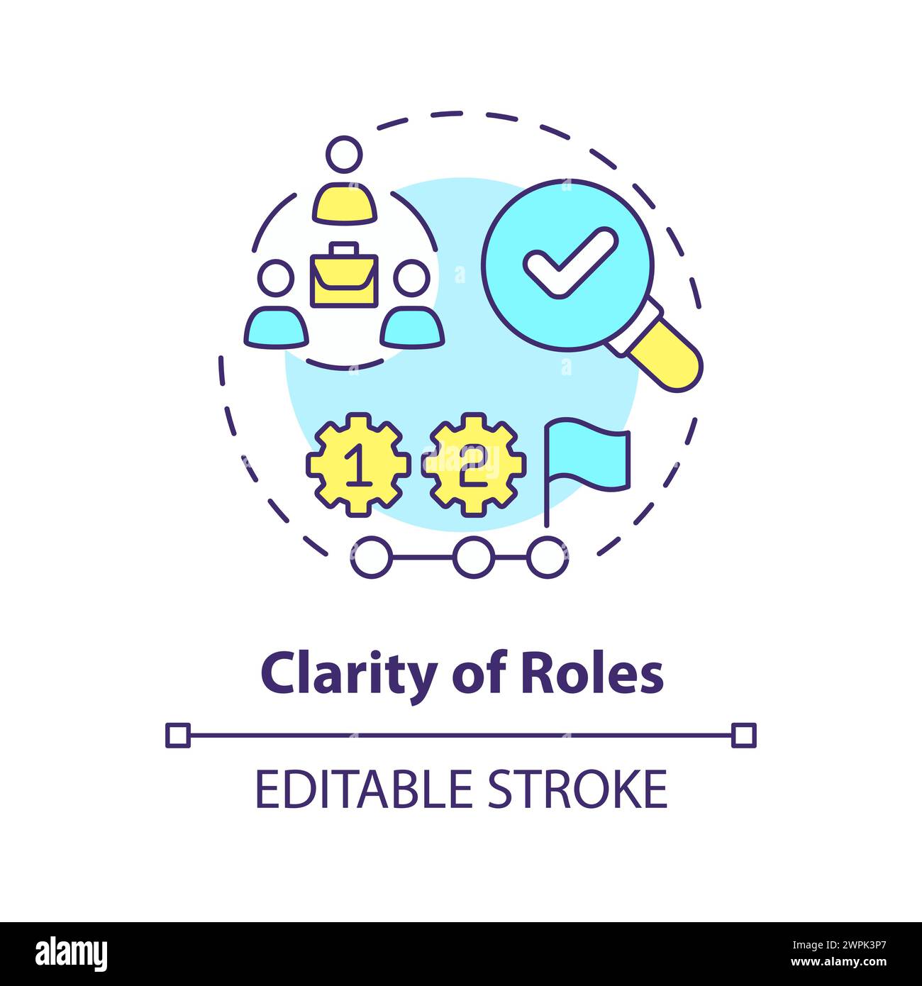 Transparency and clarity of roles multi color concept icon Stock Vector ... Transparency and clarity of roles multi color concept icon Stock Vector ...