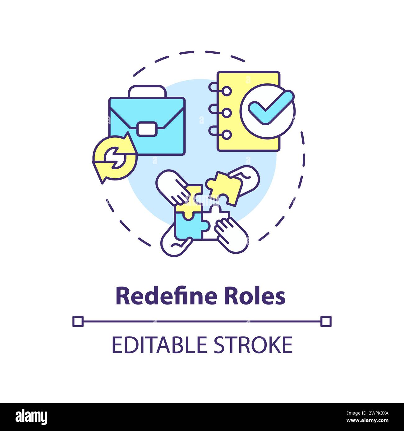 Redefine roles multi color concept icon Stock Vector Image & Art - Alamy Redefine roles multi color concept icon Stock Vector Image & Art - Alamy