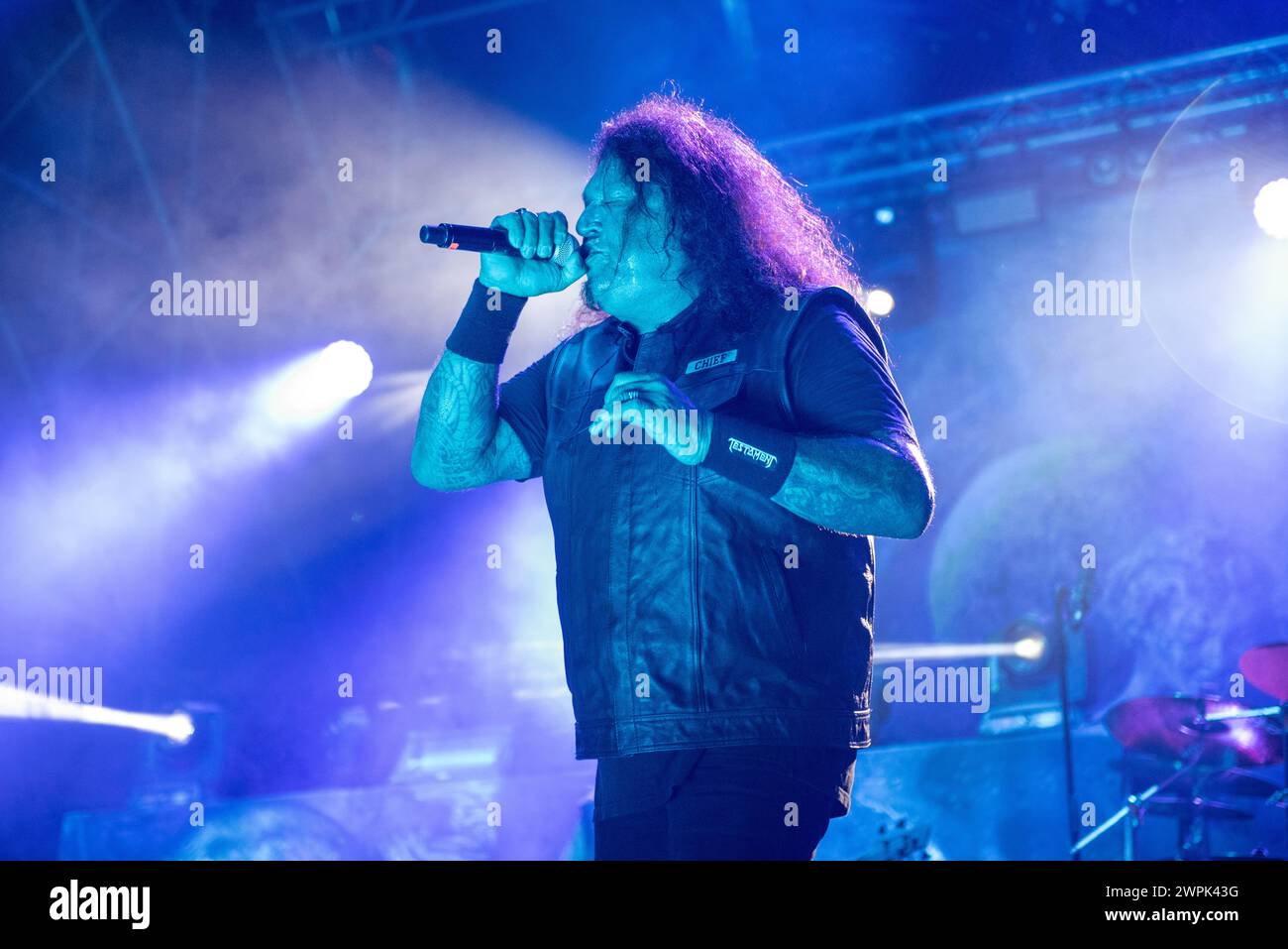 July 17, 2022: Chuck Billy - Testament play a concert at the Luppolo In ...