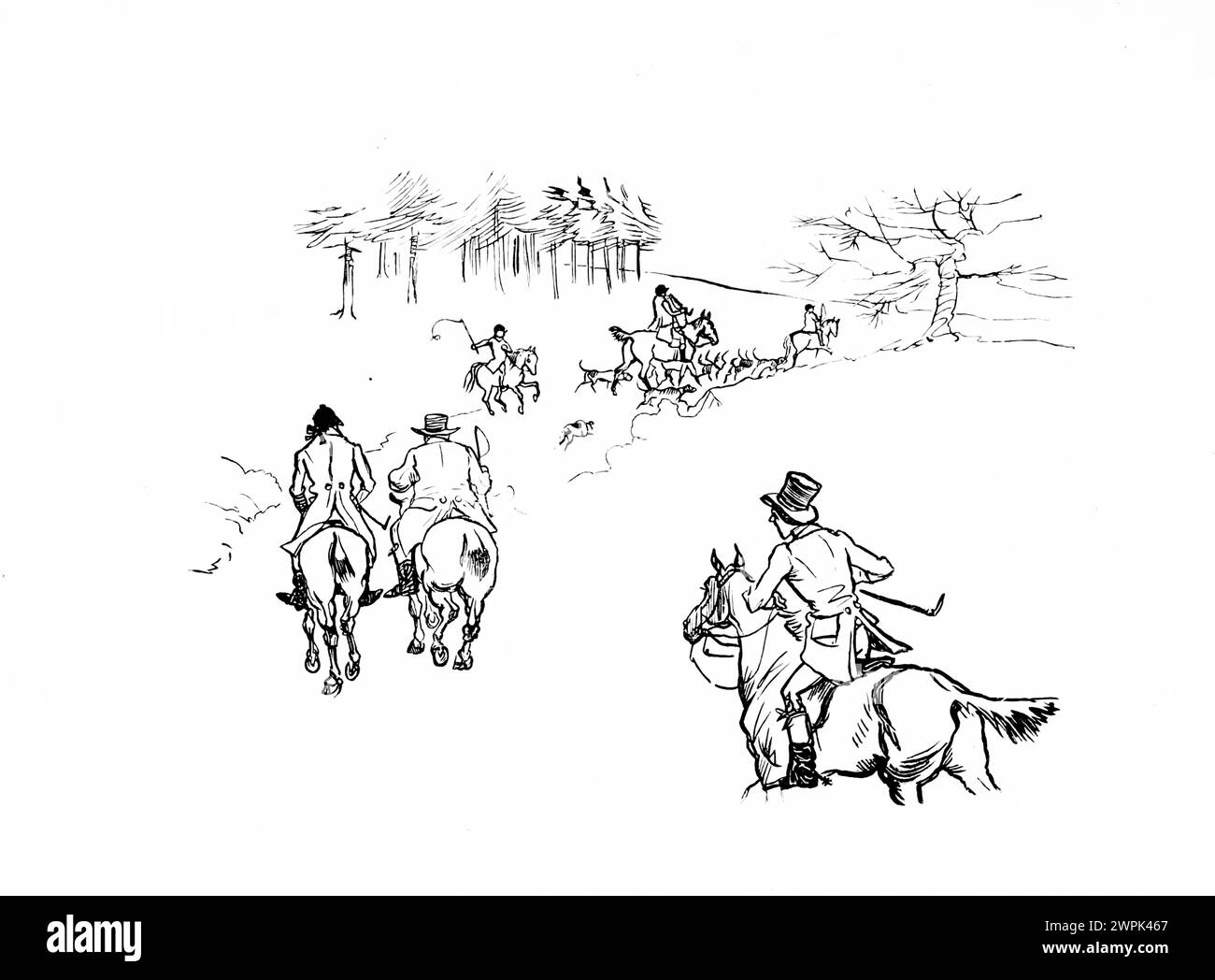 The fox jumps over the parson's gate by Randolph Caldecott Stock Photo ...