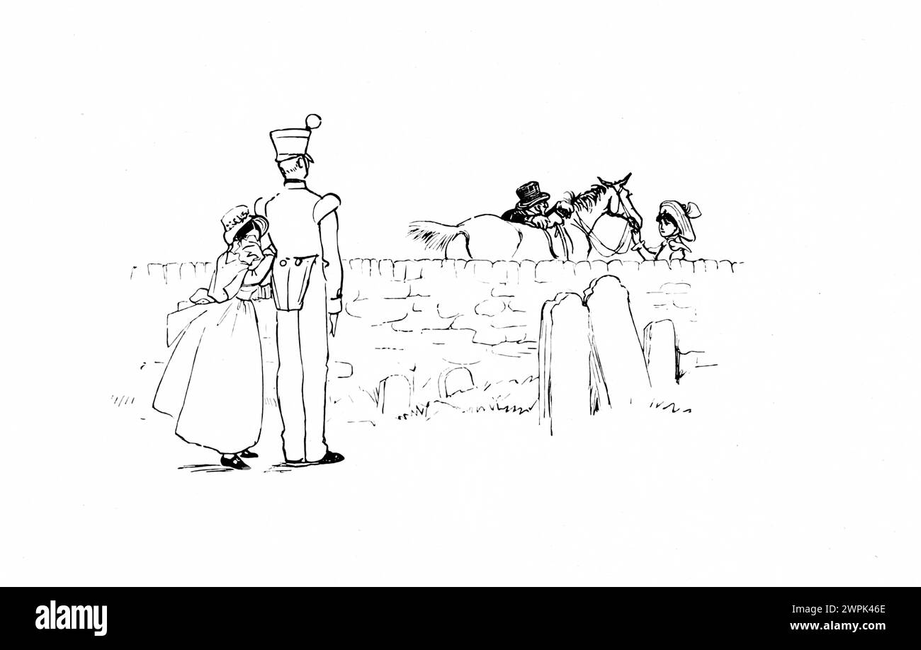 The fox jumps over the parson's gate by Randolph Caldecott Stock Photo ...