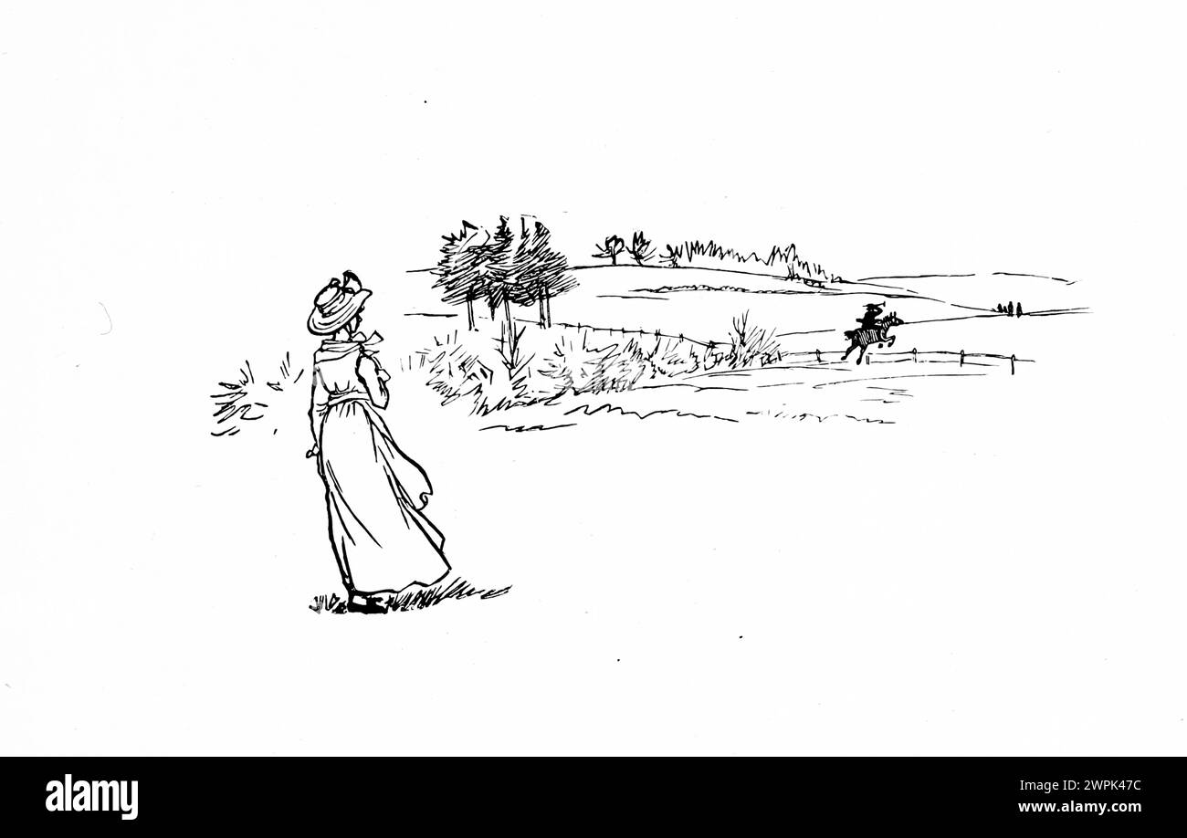 The fox jumps over the parson's gate by Randolph Caldecott Stock Photo ...