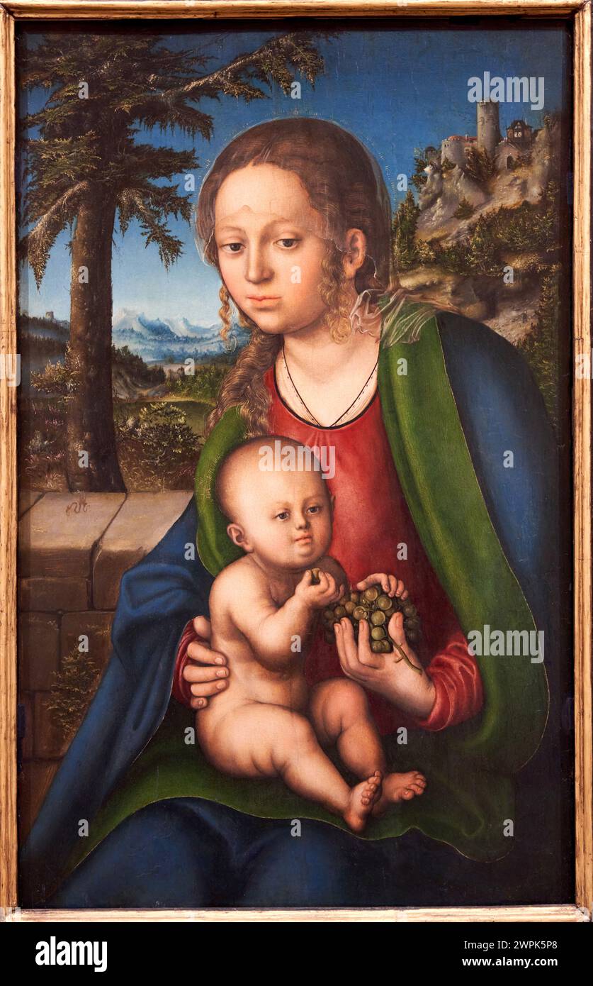Lucas Cranach el Viejo (Kronach, 1472-Weimar, 1553), The Virgin and ...