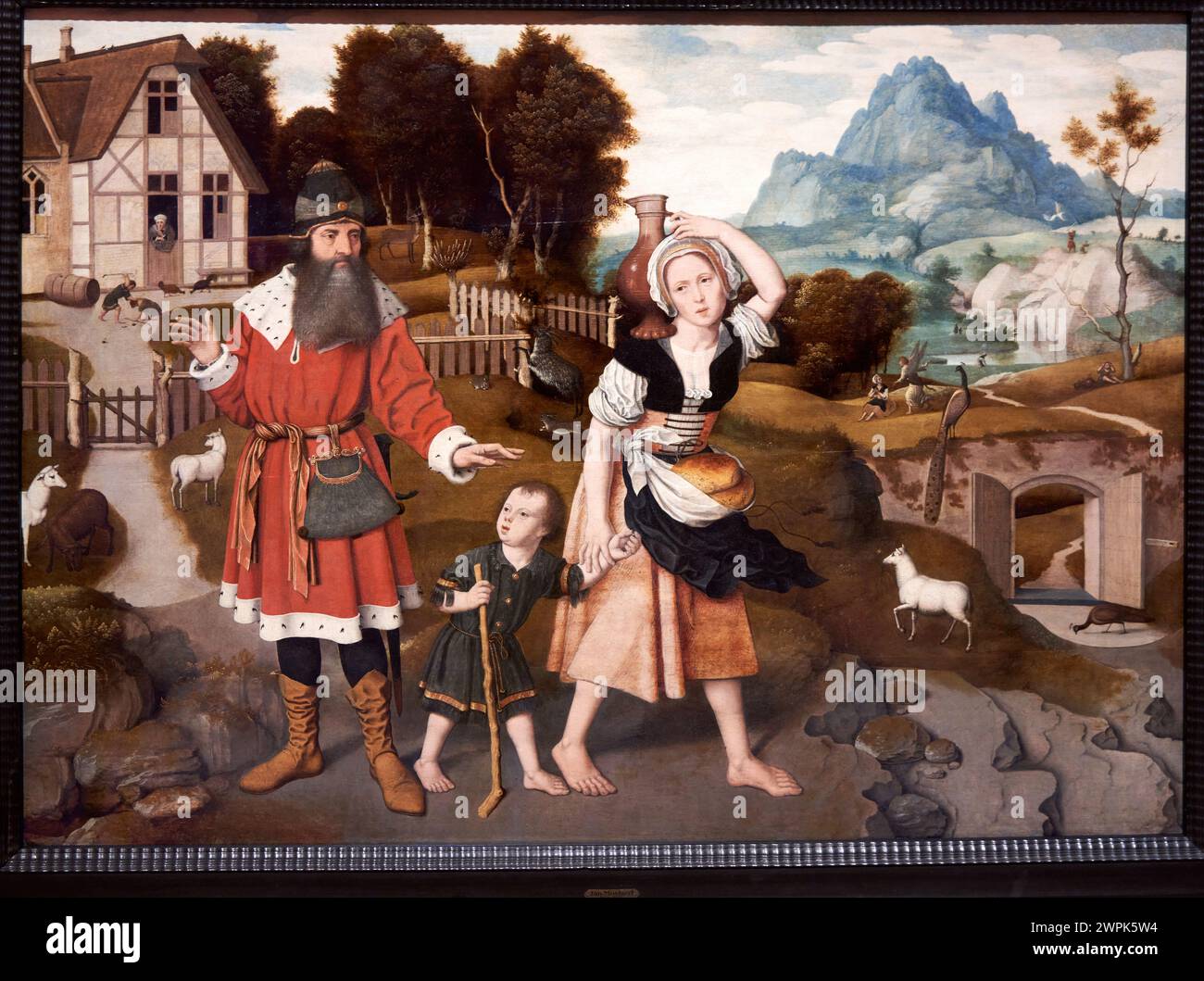 Jan Mostaert (Haarlem, hacia 1475-1555/1556), The Expulsion of Hagar ...