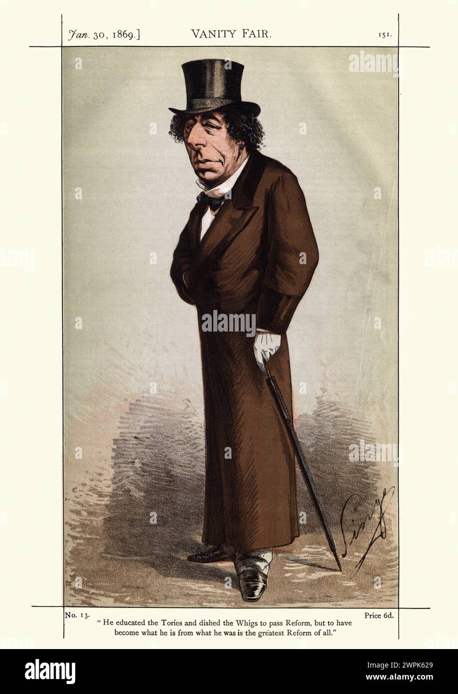 Disraeli cartoon hi-res stock photography and images - Alamy