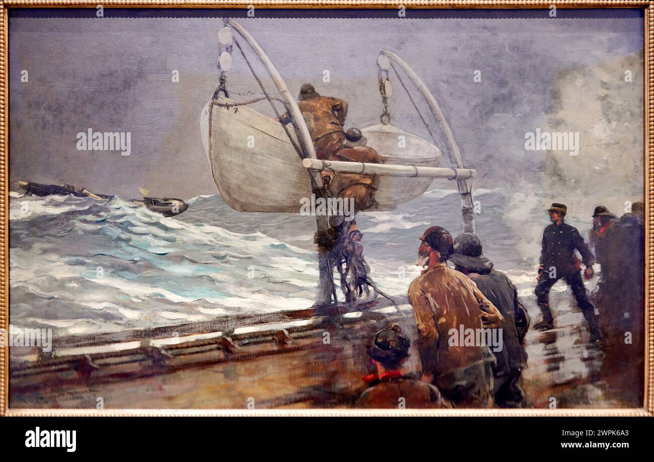 Winslow Homer, Boston, 1836-Prouts Neck, 1910, Signal of Distress, 1890 ...