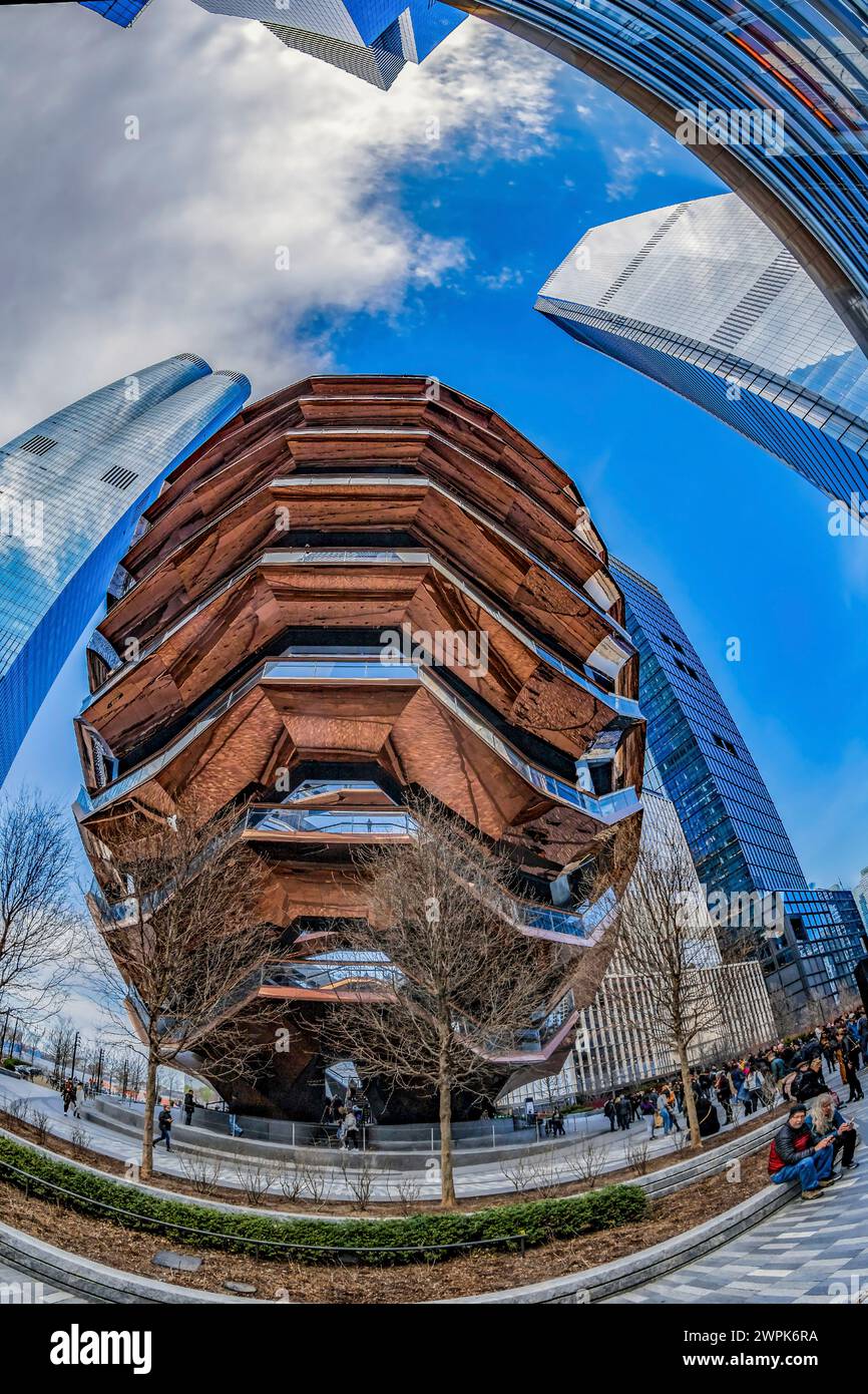 New York, USA - March 8, 2020: The Vessel, project by architect Thomas ...