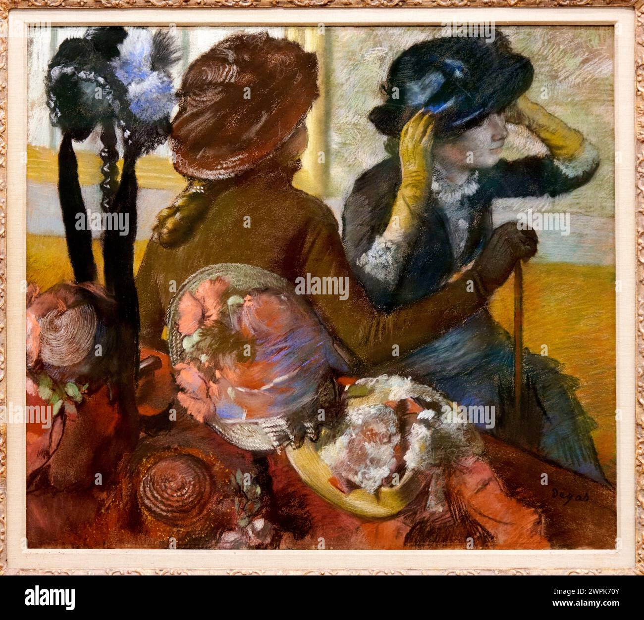 "At the Milliner's", 1882, Edgar Degas (1834-1917), Thyssen Bornemisza ...