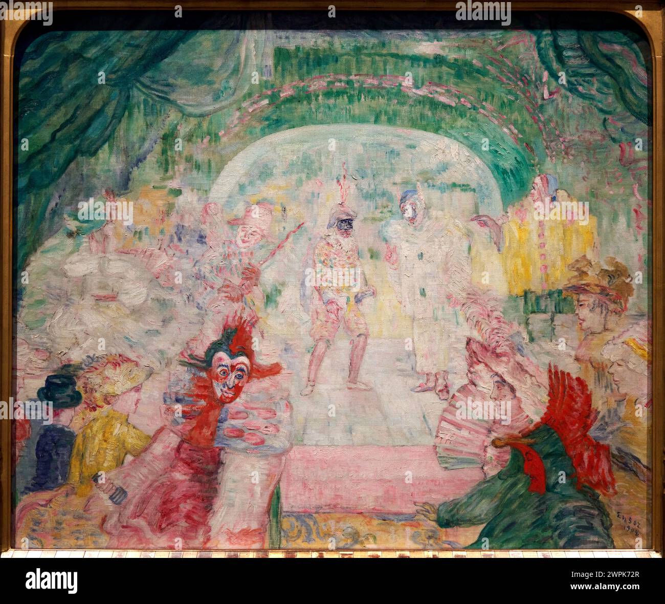 James Ensor, Ostende, 1860-1949, Theatre of Masks, 1908 Stock Photo - Alamy