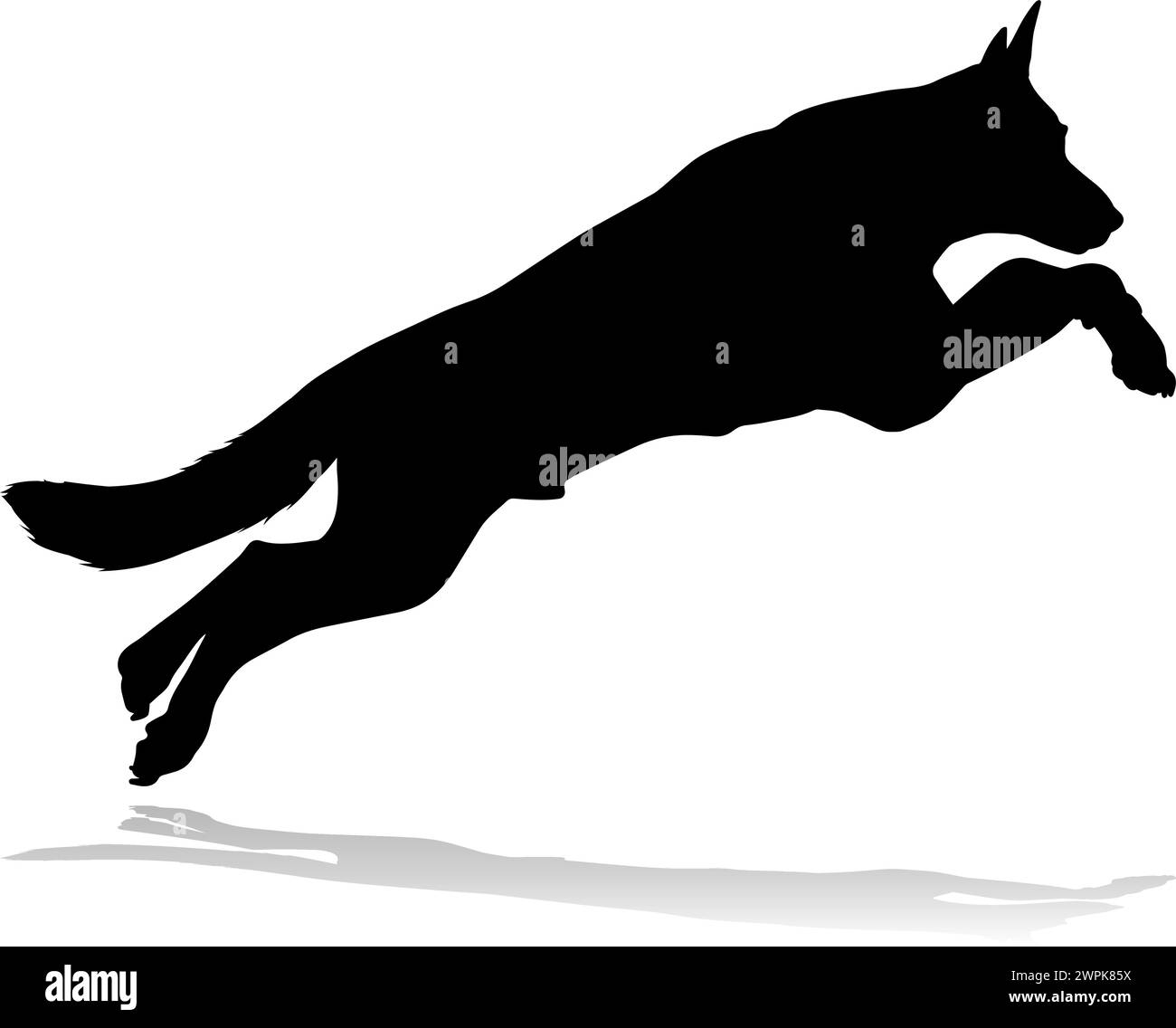 Dog Silhouette Pet Animal Stock Vector Image & Art - Alamy