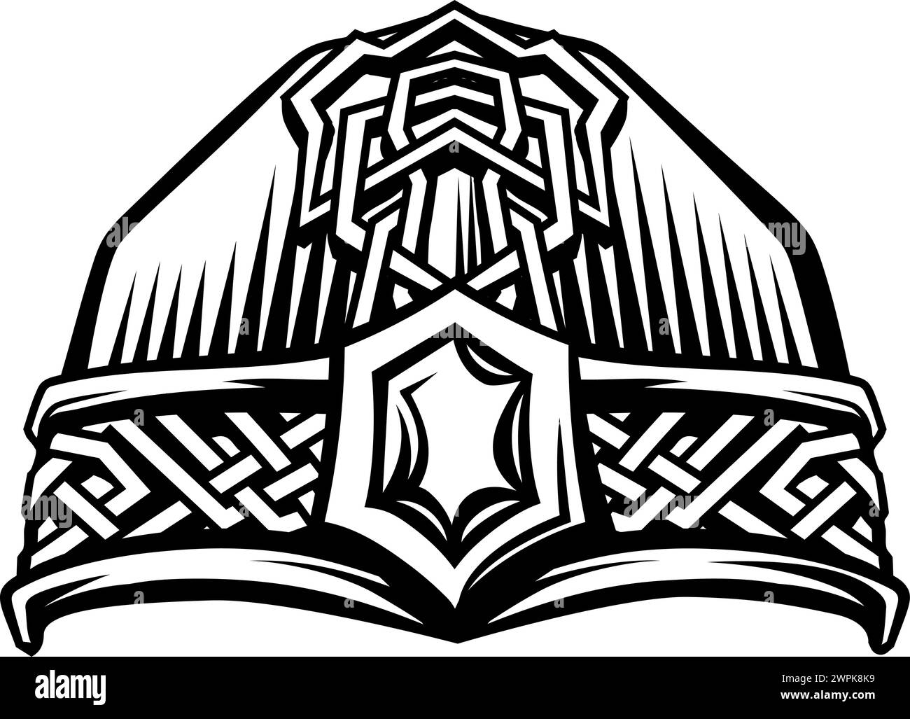 Viking Warrior Helmet Stock Vector Image Art Alamy
