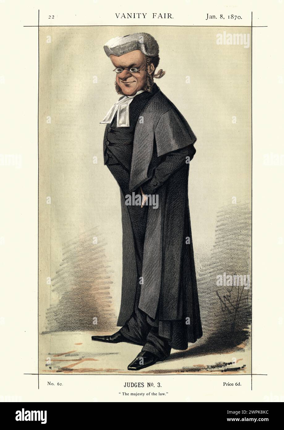 Vintage judge wig illustration hi-res stock photography and images - Alamy