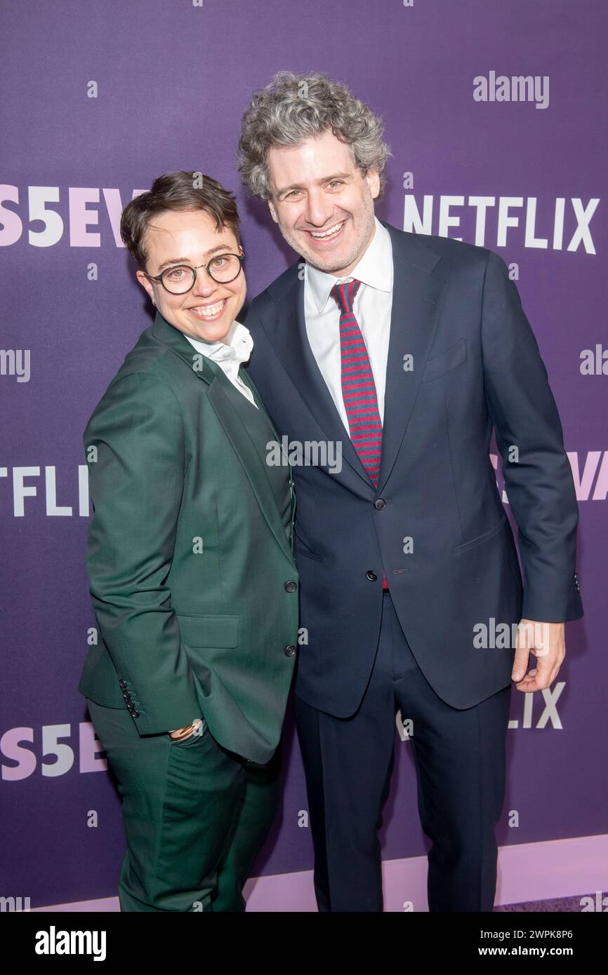Eric Gurian (R) attends Netflix's "Girls5eva" Season 3 premiere at ...