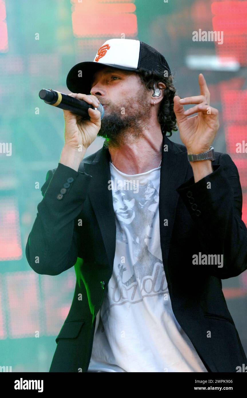 Milan Italy 15/09/2007: Jovanotti,Italian singer, during the live ...