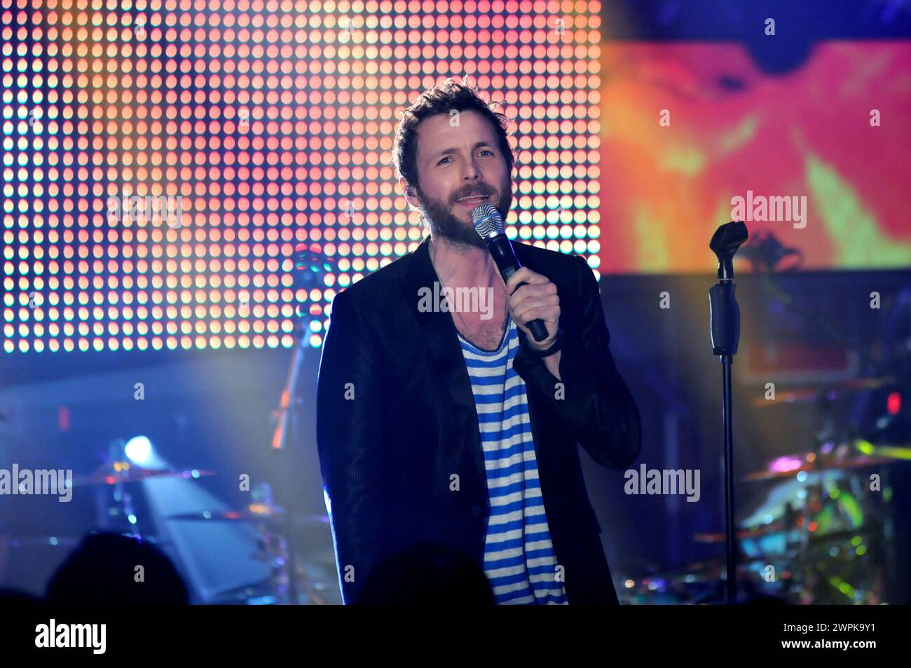 Milan Italy 01/06/2008: Jovanotti,Italian singer, during the television ...