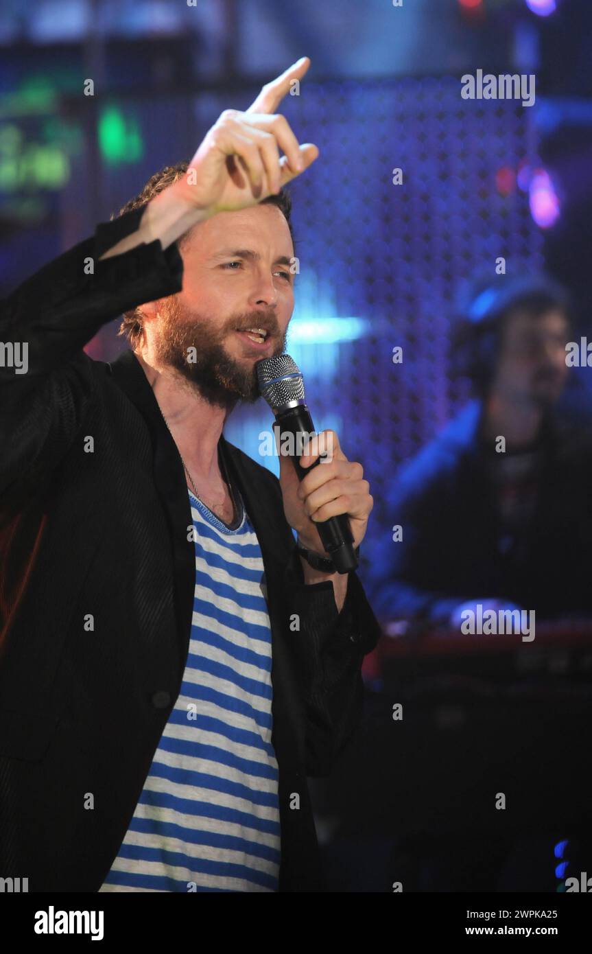 Milan Italy 01/06/2008: Jovanotti,Italian singer, during the television ...