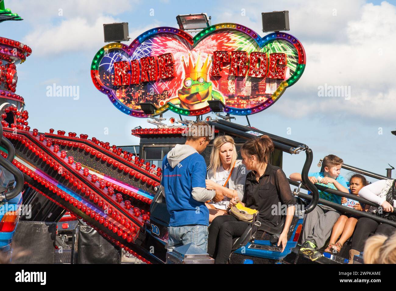 A fairground ride at Whitby Stock Photo - Alamy