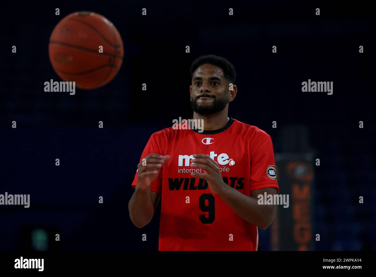 Perth, Australia. 08th Mar, 2024. Corey Webster of the Wildcats is seen ...