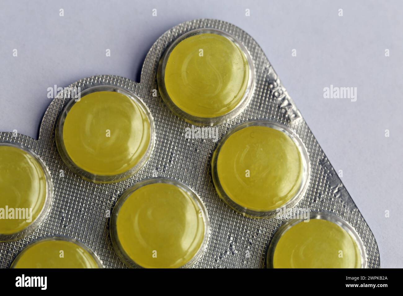Espoo, Finland - April 2020: Strepsils - sugar free lemon and menthol ...