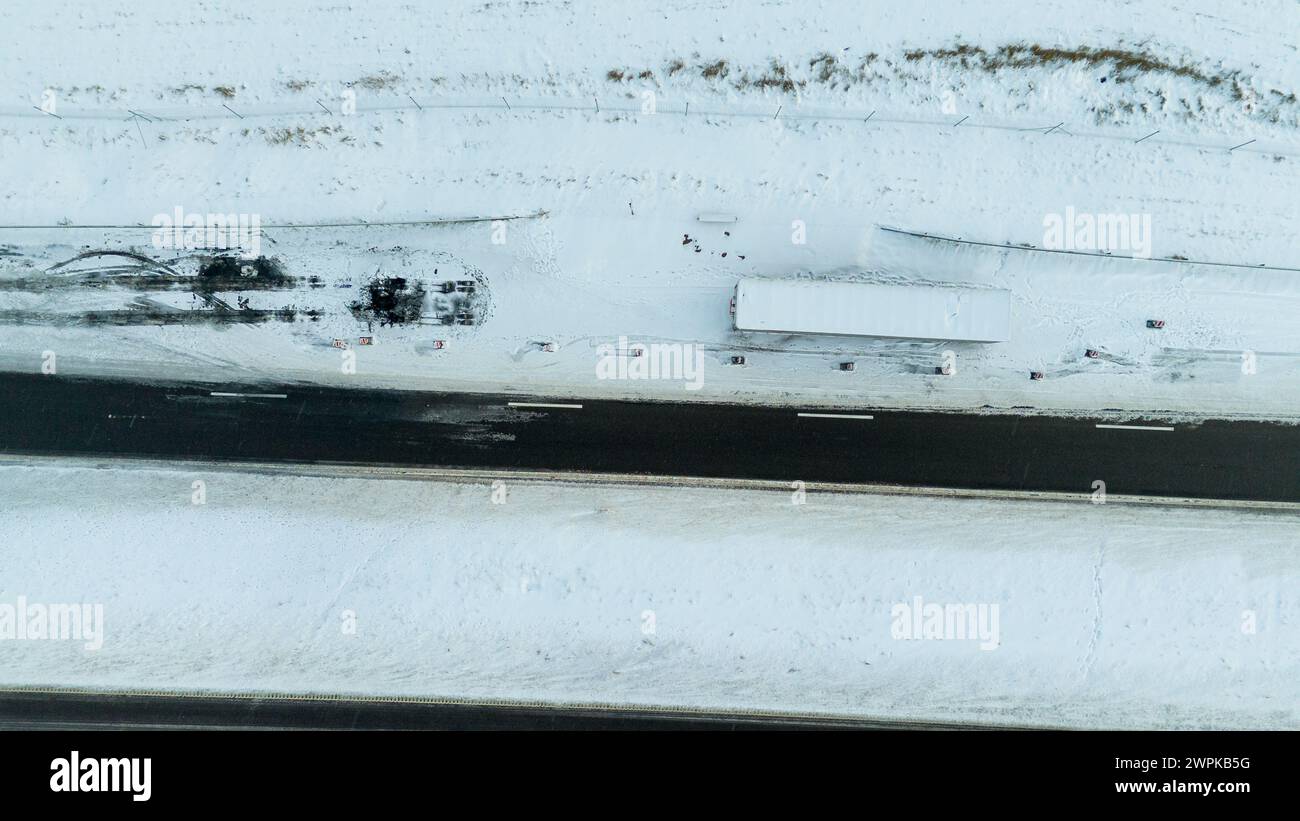 Aerial highway in black point hi-res stock photography and images - Alamy