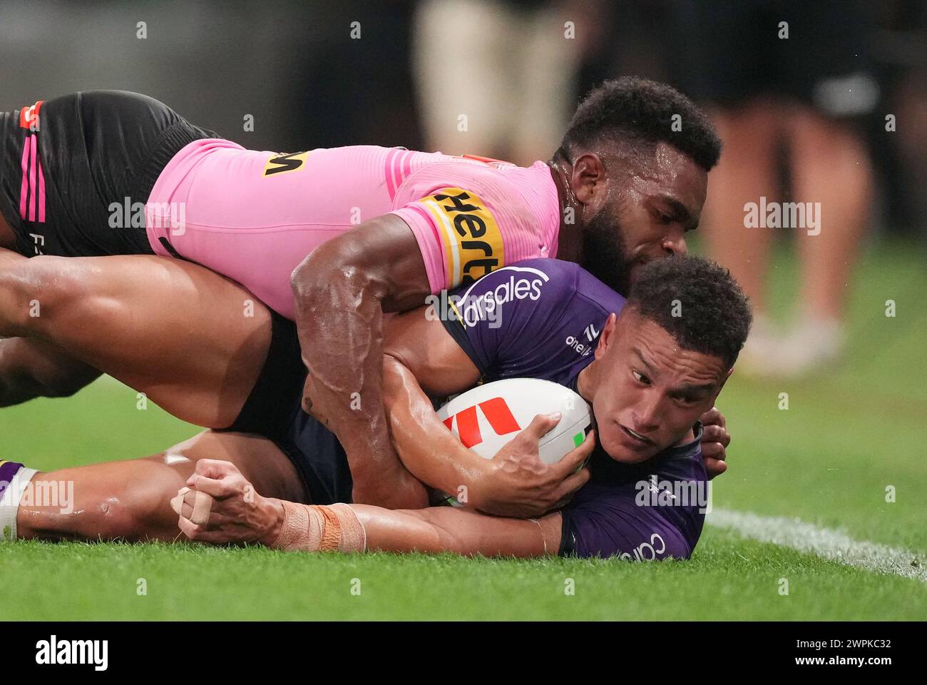 Melbourne, Australia. 08th Mar, 2024. Will Warbrick of the Melbourne ...