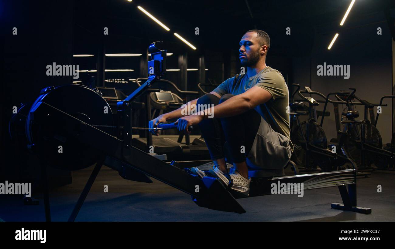 Sport hard weight exercise sporting bodybuilding workout gym pulling ...