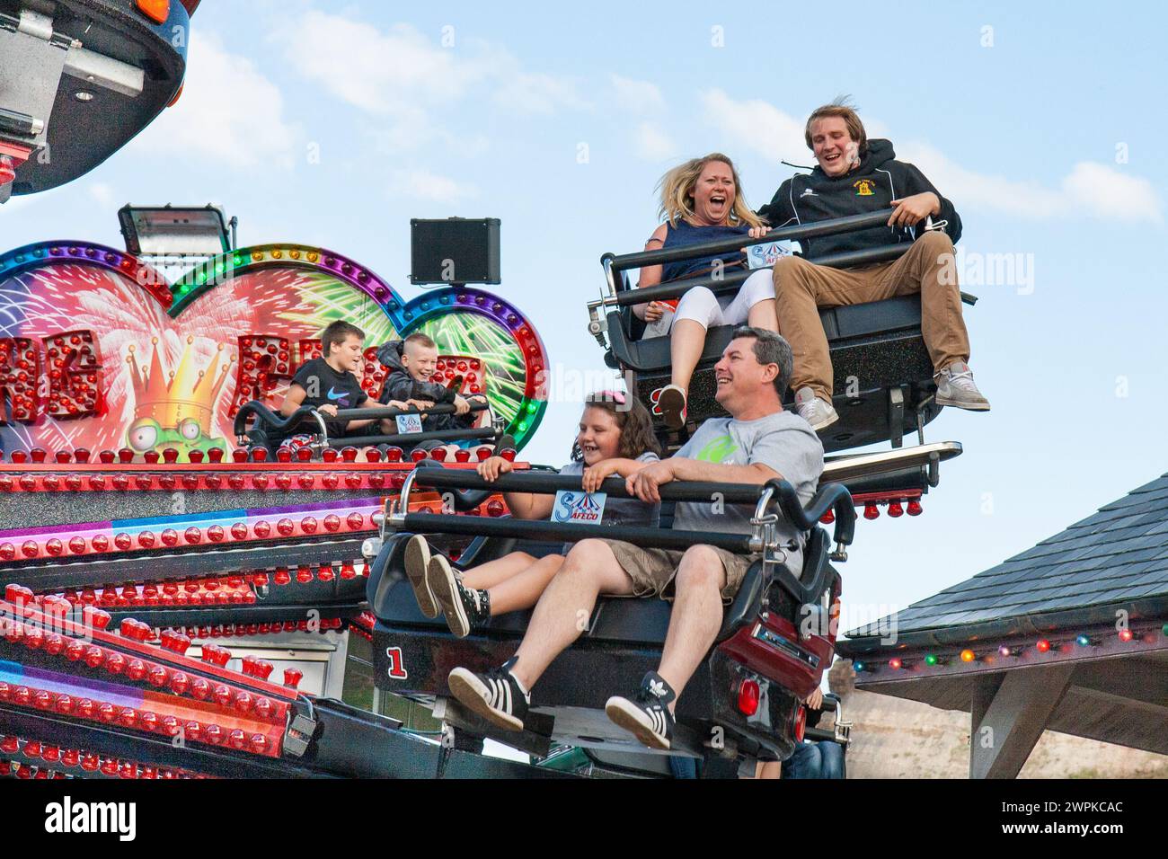 A fairground ride at Whitby Stock Photo - Alamy