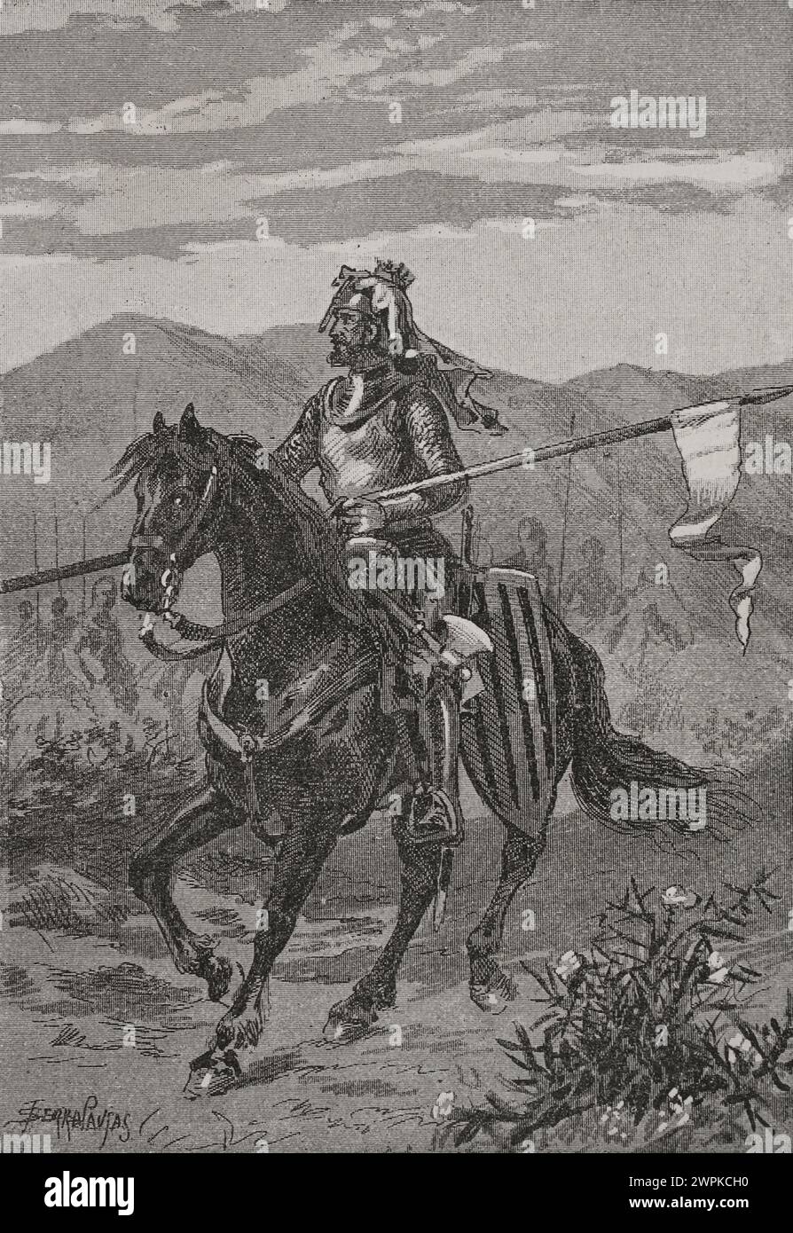 Peter III of Aragon (1240-1285), so-called "the Great". King of Aragon ...