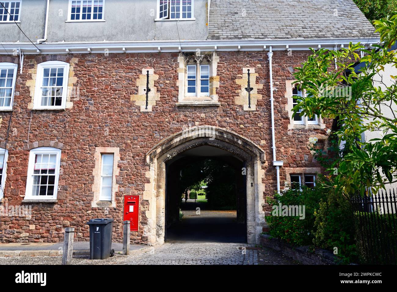 Old building along Bear Street at Palace Gate, Exeter, Devon, UK ...