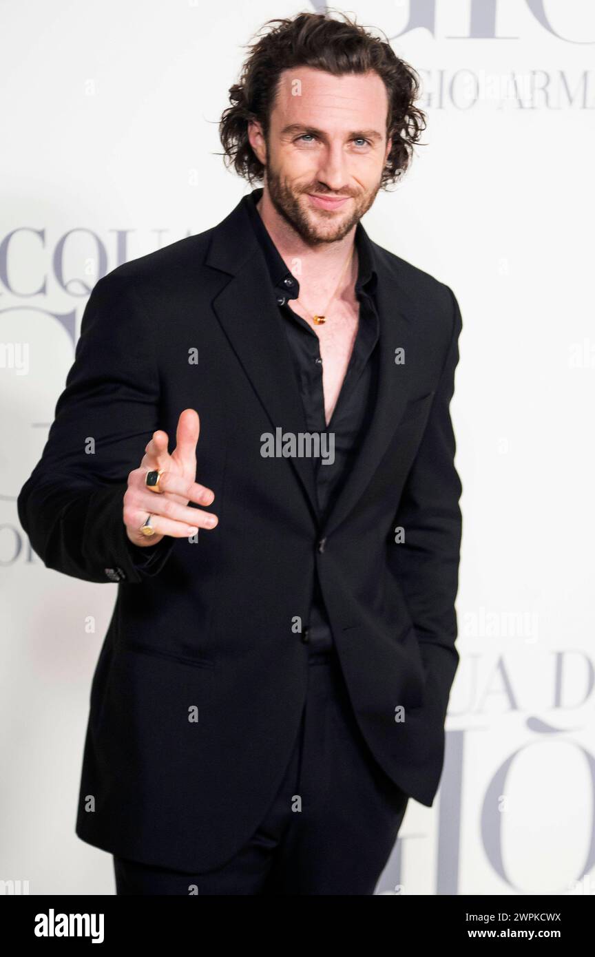 Aaron Taylor-Johnson beim Armani - Acqua di Gio Event im Matadero ...